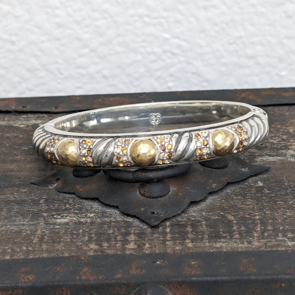 Brighton | Jewelry | Brighton Gold Magic Hinged Bangle Bracelet ...